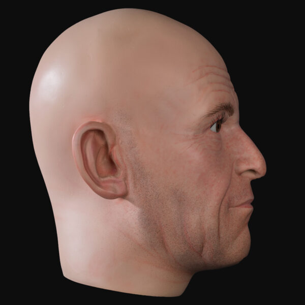 MHA822 Realistic mens head | Airbrushed